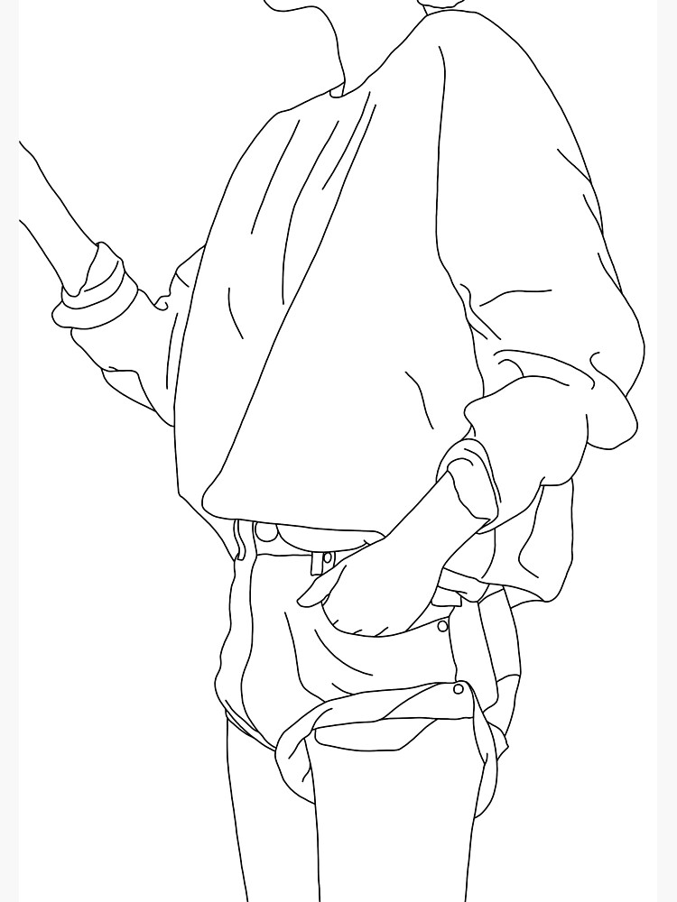 "Fashion illustration figure - Cal" Art Print by TheColourStudy | Redbubble