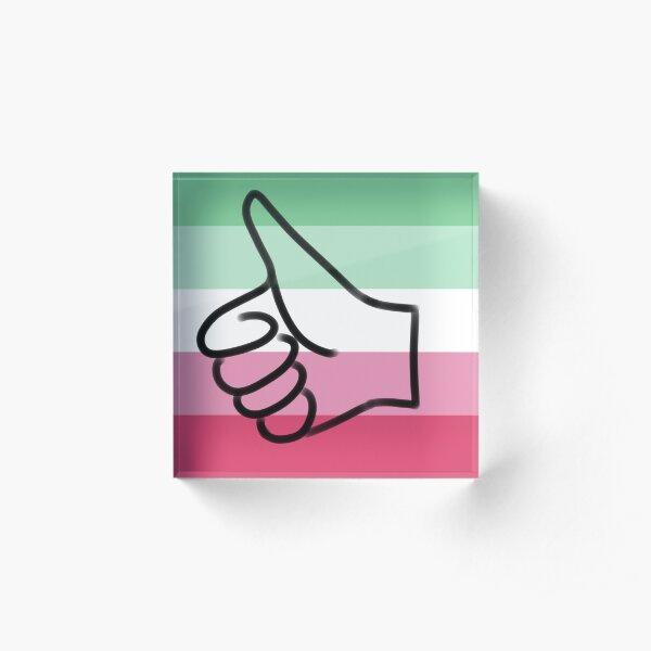 "Abrosexual/Abroromantic Pride Sticker!" Acrylic Block for Sale by ...