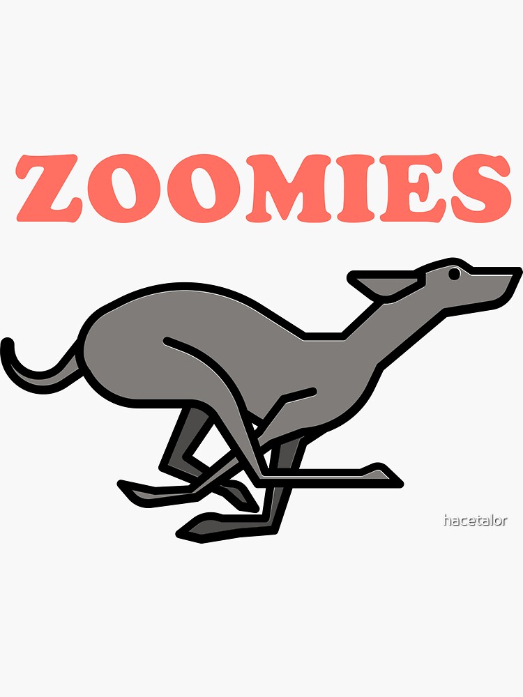 "Pink Zoomies" Sticker for Sale by hacetalor | Redbubble