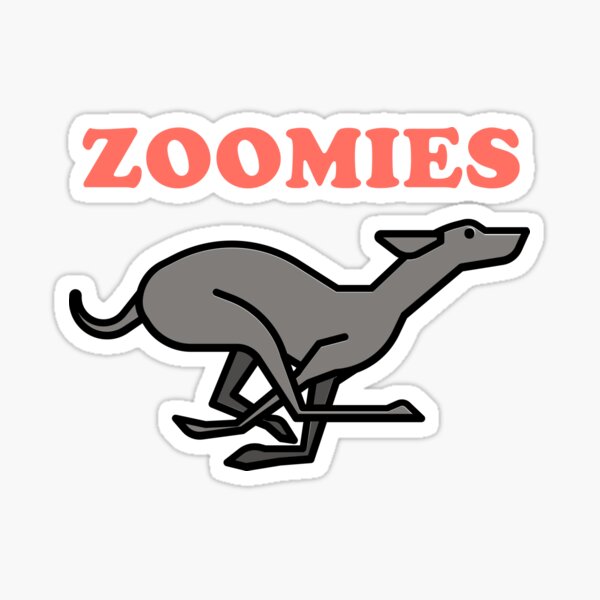 "Pink Zoomies" Sticker for Sale by hacetalor | Redbubble