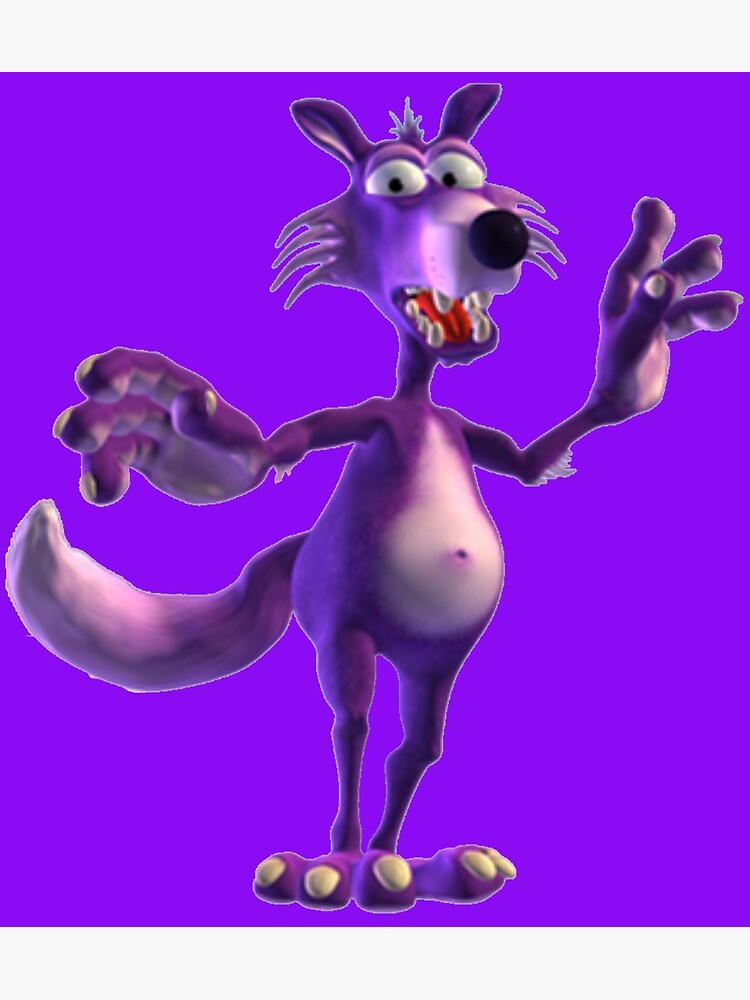 "a purple wolf named Zolt" Poster for Sale by mattydoodle4 | Redbubble