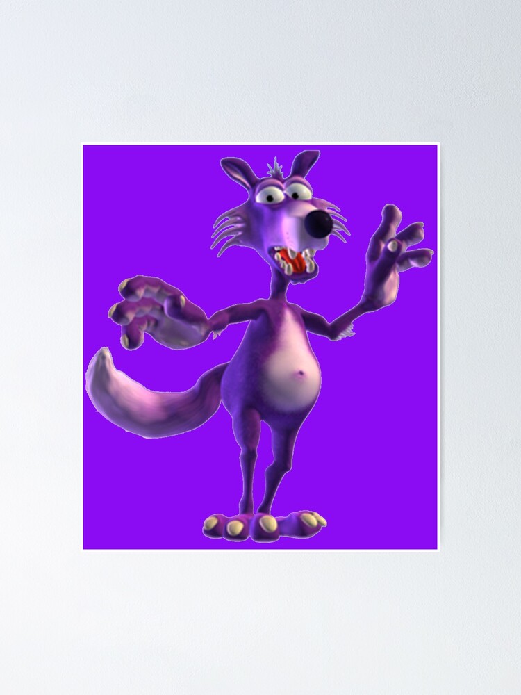 "a purple wolf named Zolt" Poster for Sale by mattydoodle4 | Redbubble