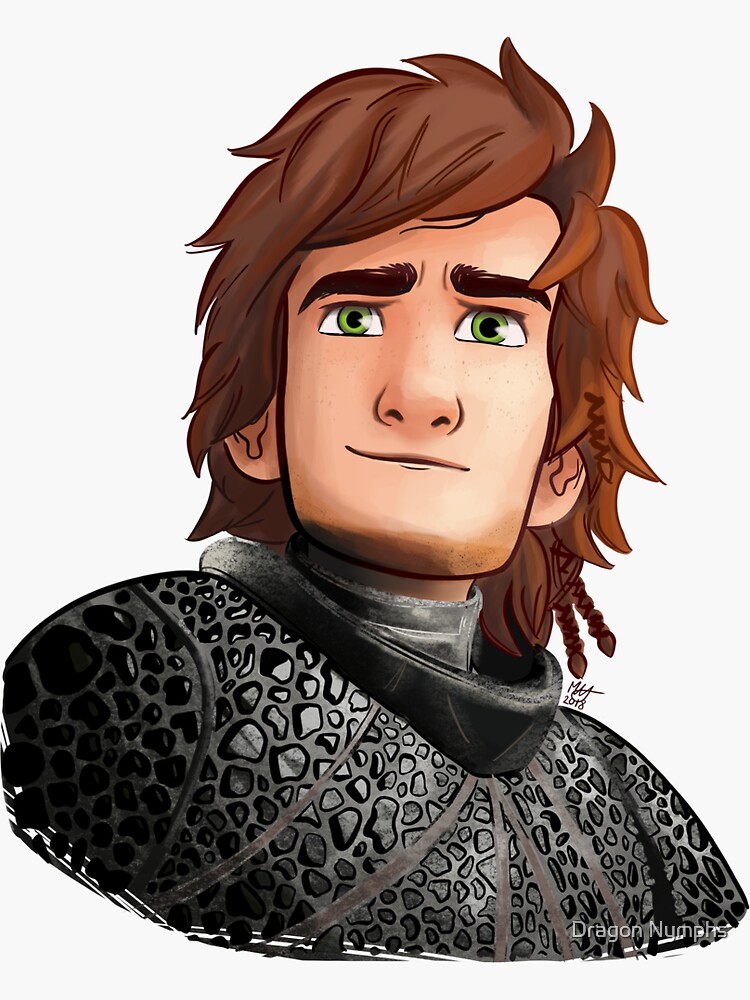 "Hiccup portrait " Sticker for Sale by DragonsDrawToo | Redbubble
