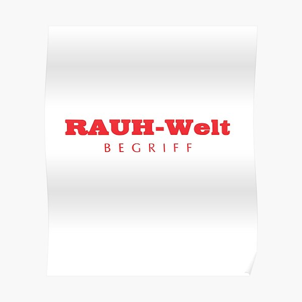 "RWB Rauh Welt Begriff Red Logo" Poster for Sale by subieliu | Redbubble