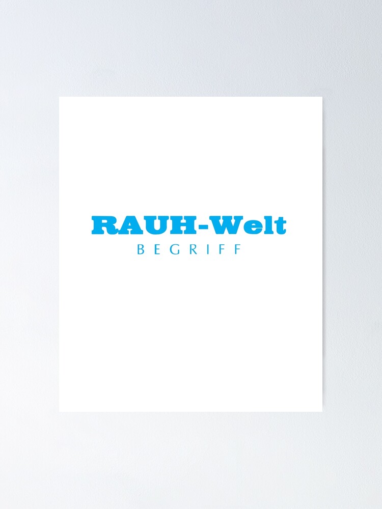 "RWB Rauh Welt Begriff Light Blue Logo" Poster by subieliu | Redbubble