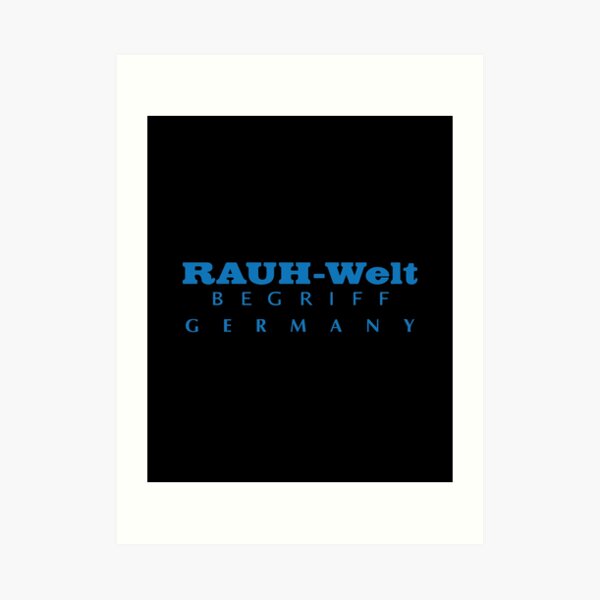 "RWB Rauh Welt Begriff Germany Blue Logo" Art Print by subieliu | Redbubble