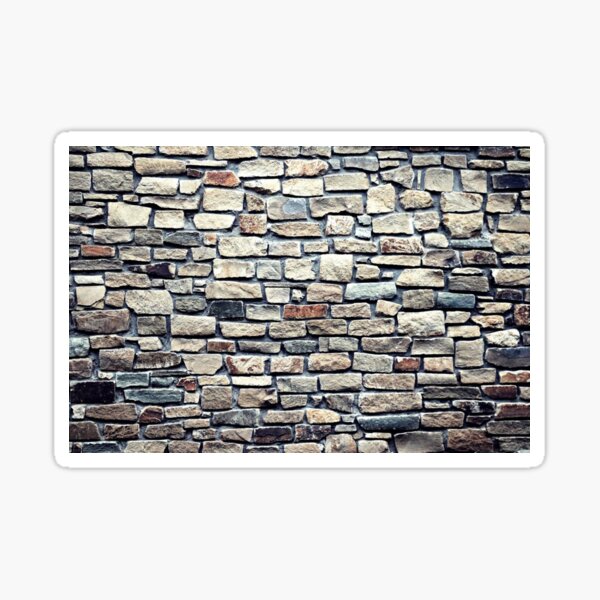 "Wall Stone Masonry" Sticker for Sale by ToMoArt | Redbubble