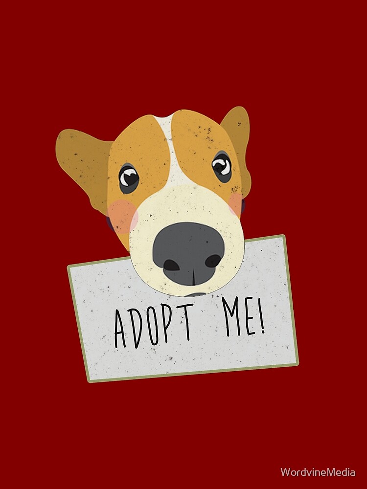"Adopt A Shelter Dog Puppy Face Holding Adopt Me Sign Art" Scarf for ...