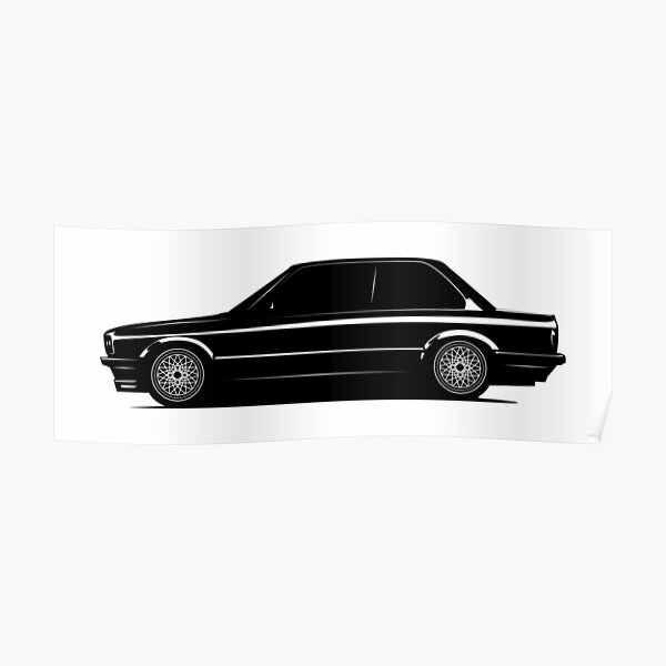 "E30 Side" Poster by l13psna | Redbubble