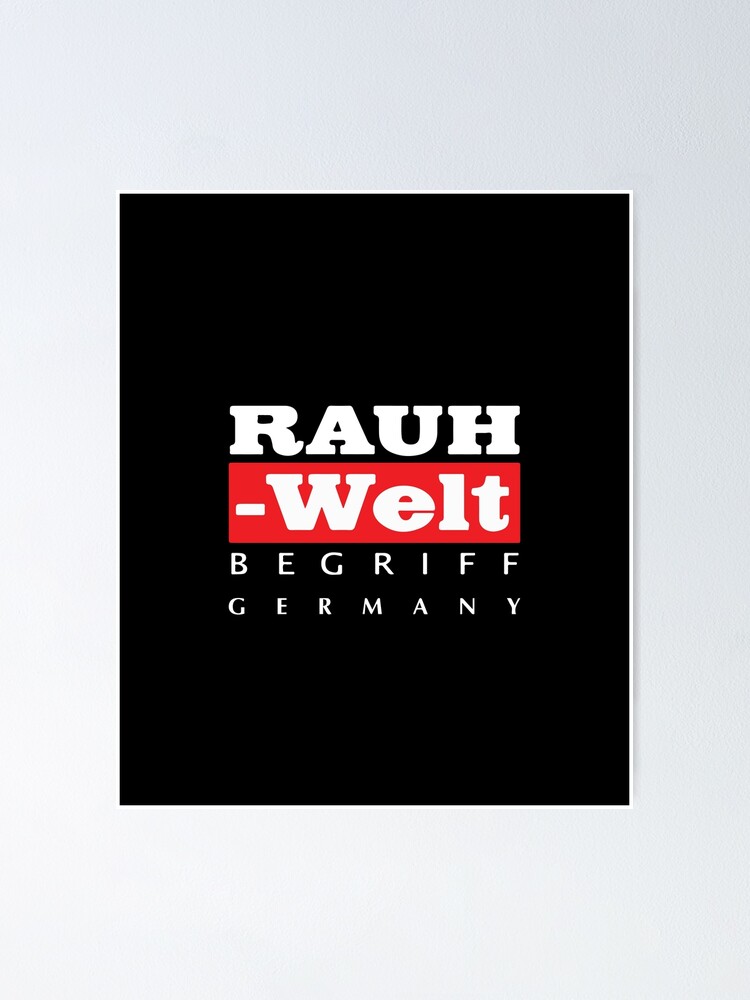 "RWB Rauh Welt Begriff Logo Germany" Poster for Sale by Too Sweet ...