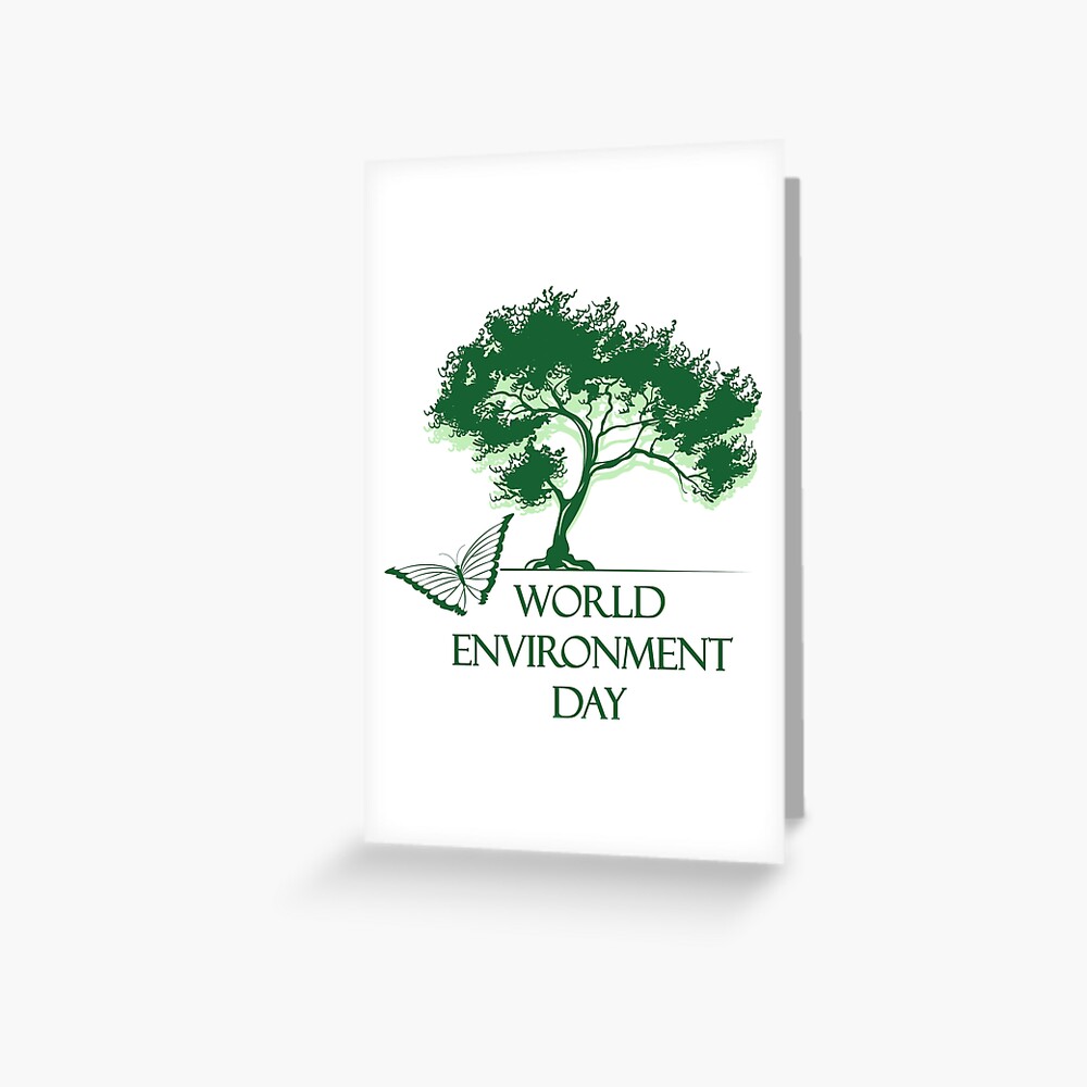 "World Environment Day Poster" Greeting Card for Sale by devaleta ...