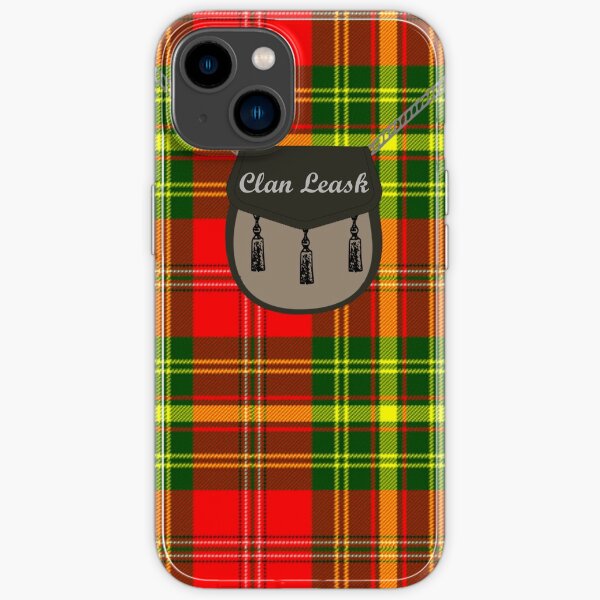 "Clan Leask surname last name Scottish Clan tartan badge crest" iPhone ...