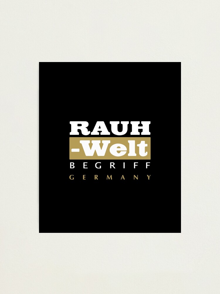 "RWB Rauh Welt Begriff Logo Gold Germany T-shirt" Photographic Print ...