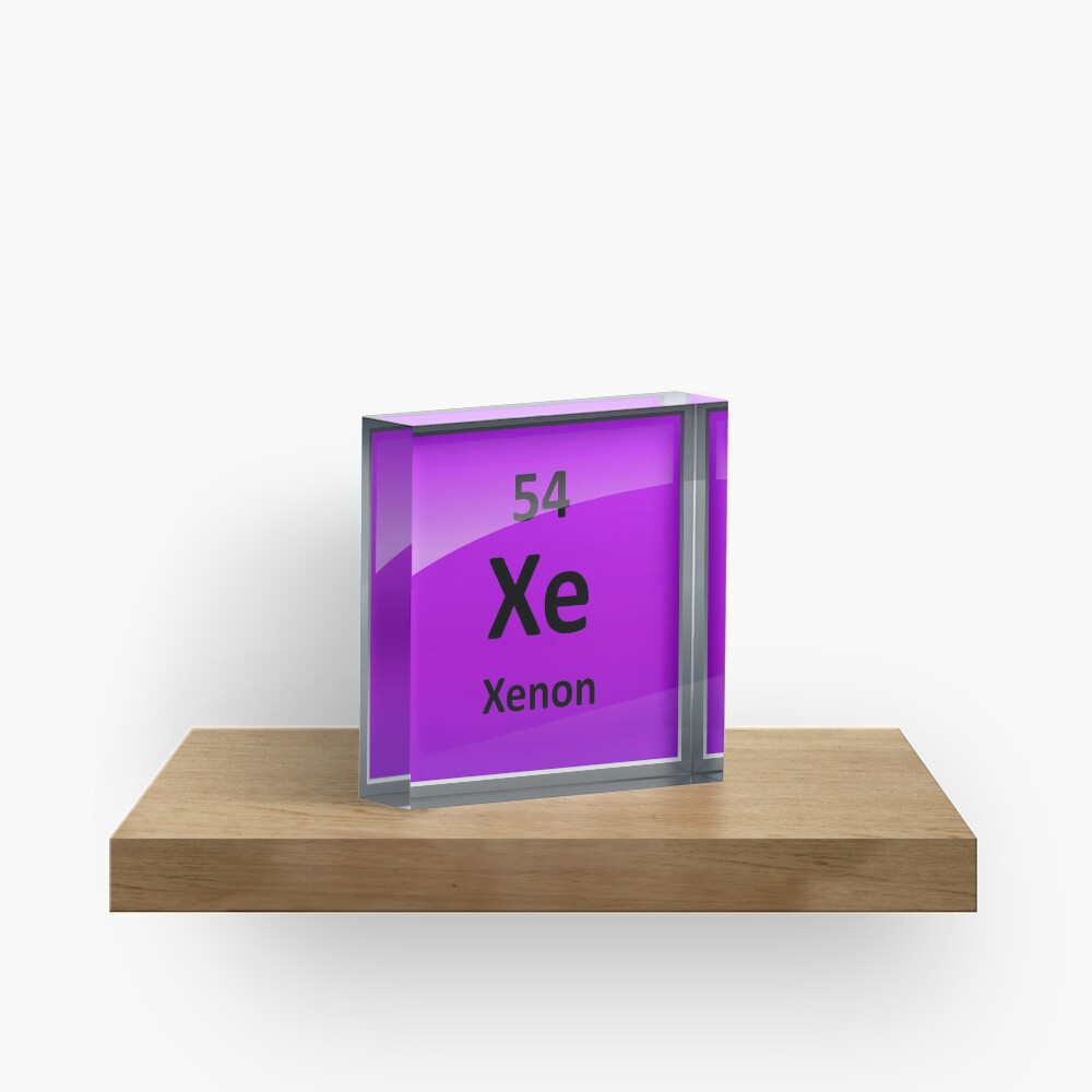 "Xenon Periodic Table Element Symbol" Sticker for Sale by sciencenotes ...