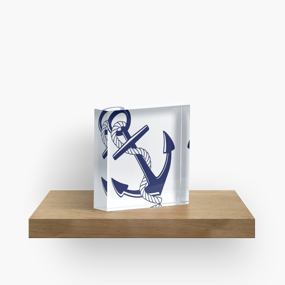 "Navy blue anchor sticker" Sticker for Sale by SouthPrints | Redbubble
