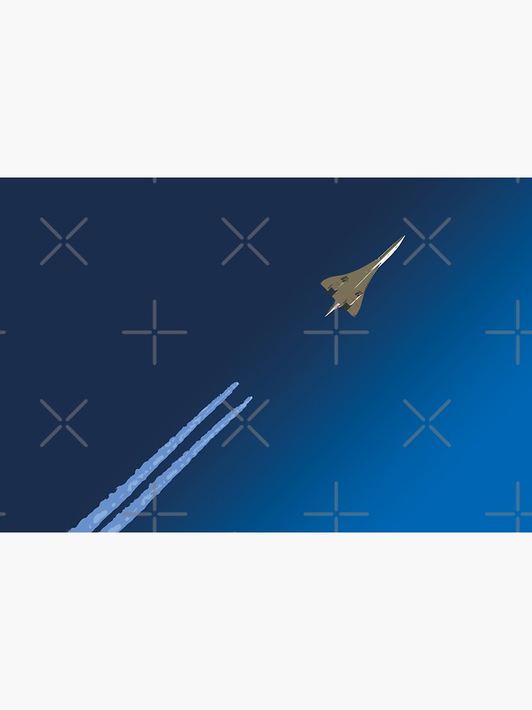 "Concorde “contrails” 2" Sticker by Speedbirddesign | Redbubble