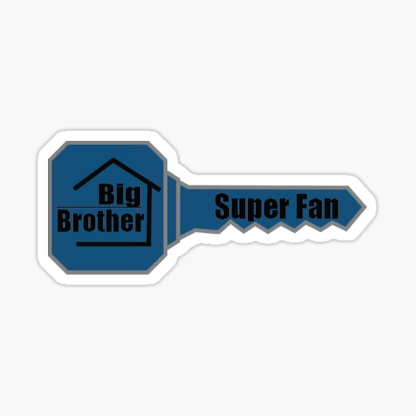 "Big Brother Super Fan Key" Sticker for Sale by rlcordell | Redbubble