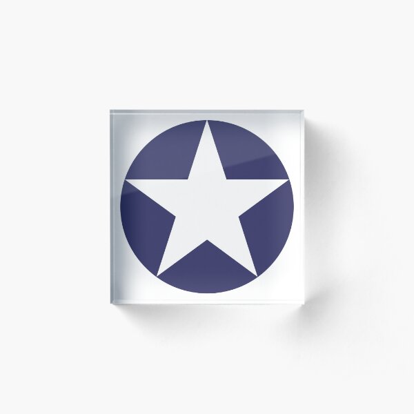 Us Usa Air Force Army Military Star Emblem Logo Acrylic Blocks | Redbubble