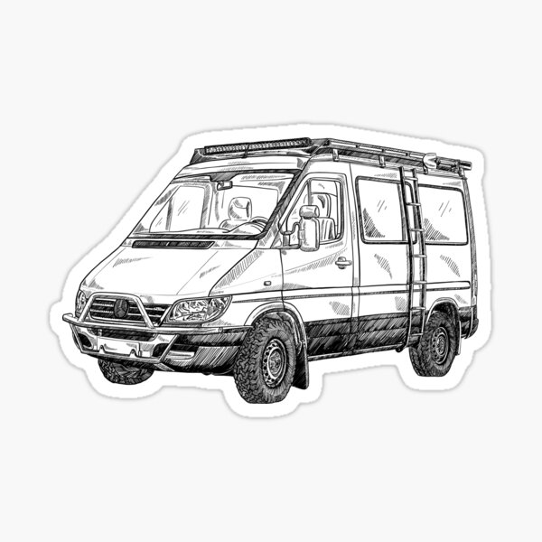 Mercedes Sprinter Stickers | Redbubble