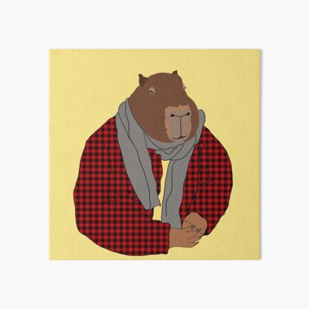 "Calvin the Capybara" Art Board Print for Sale by dagstar | Redbubble
