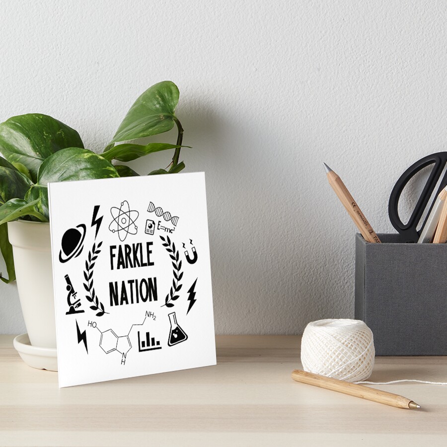 "FARKLE NATION!" Art Board Print for Sale by stevienicks | Redbubble