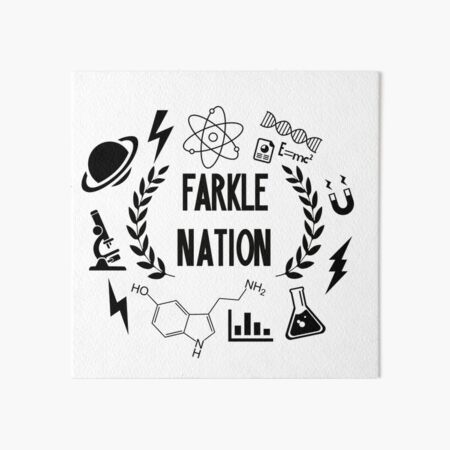 "FARKLE NATION!" Art Board Print for Sale by stevienicks | Redbubble