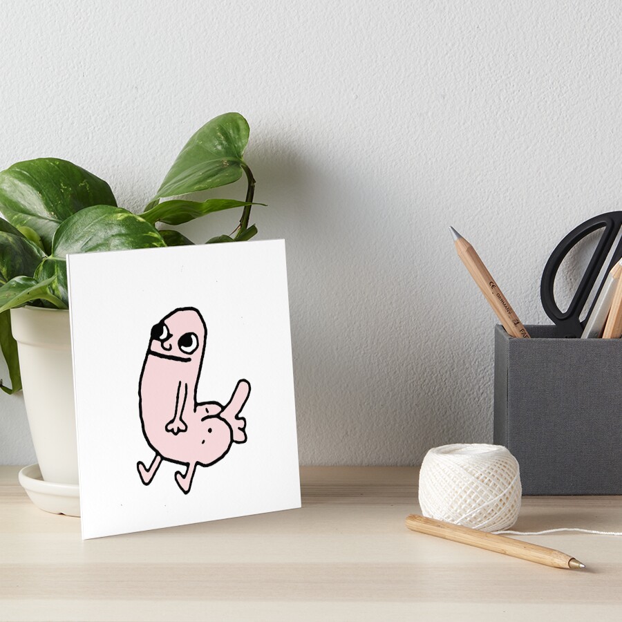 "Pink DickButt Meme" Art Board Print for Sale by Winkham | Redbubble