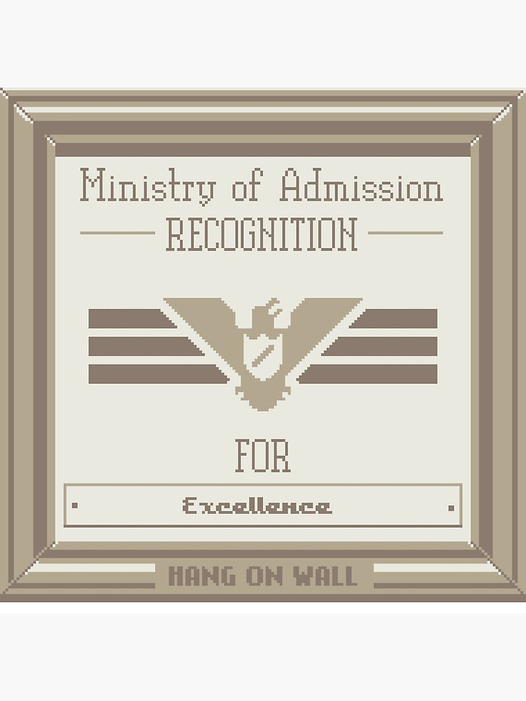 "Papers Please Admission" Art Board Print for Sale by gungable | Redbubble