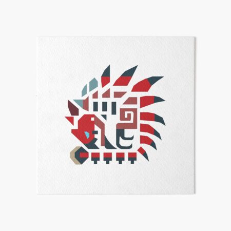 "Rathalos Monster Hunter Symbol Design" Art Board Print by niymi ...