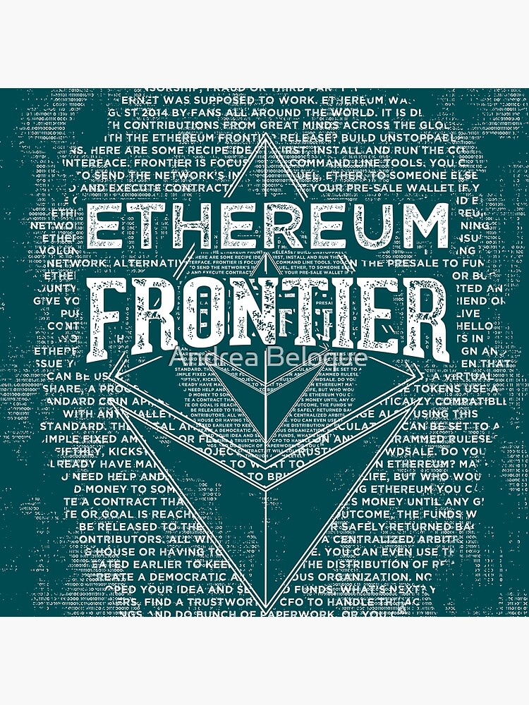"Ethereum Frontier grunge" Art Board Print for Sale by andrasbalogh ...