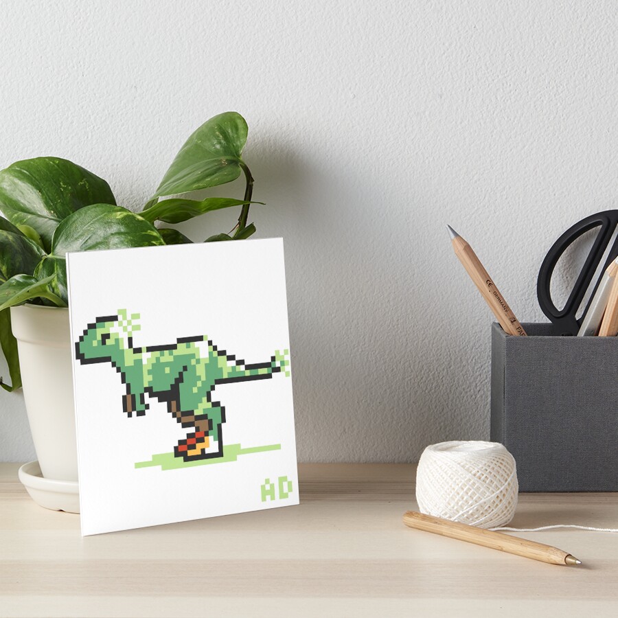 "8-bit T-Rex" Art Board Print for Sale by e-pona | Redbubble