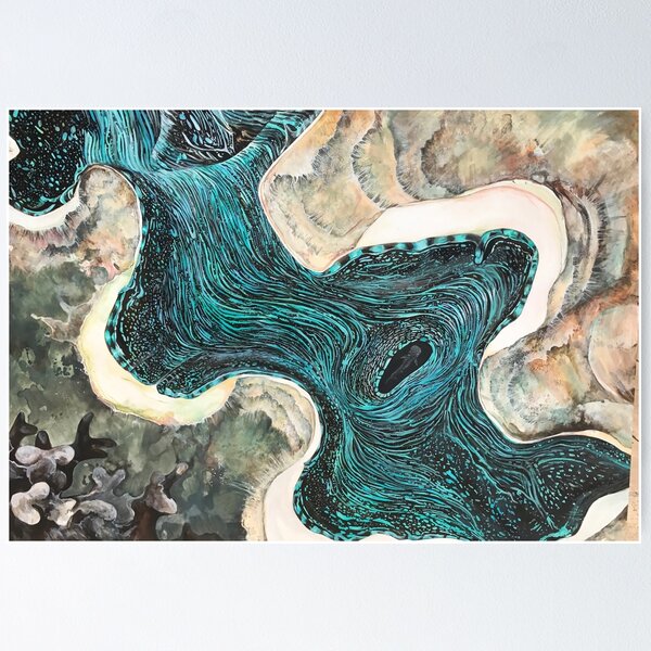 "Giant clam" Poster for Sale by Sadie James | Redbubble