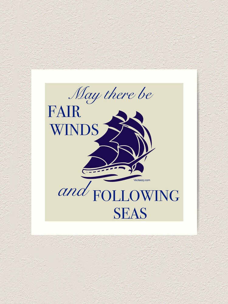 "Fair Winds and Following Seas - light colours." Art Print for Sale by ...