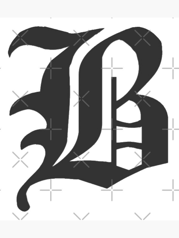 "B - Old English Lettering - B" Poster for Sale by VintageTeesNow ...