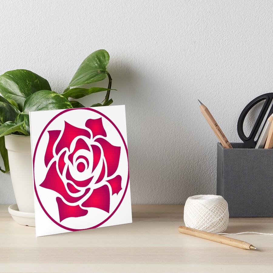 " Rachel Alucard Rose Emblem - Crimson Ver." Art Board Print for Sale ...