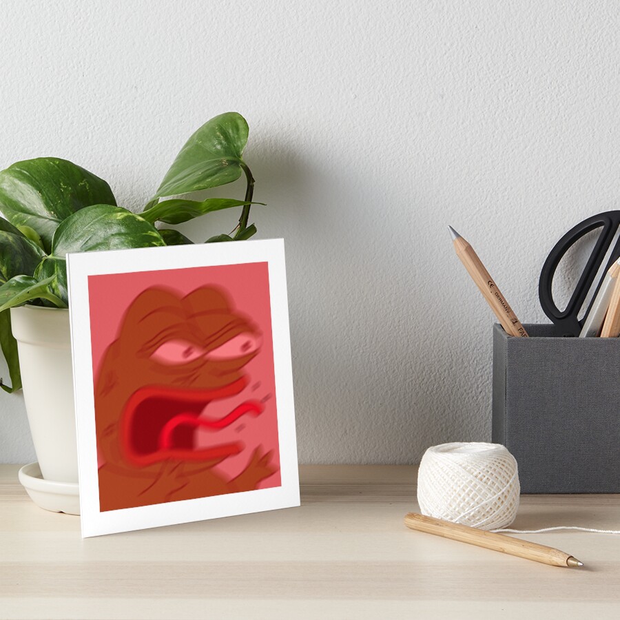 "Pepe the frog - REEEEE" Art Board Print for Sale by pepe-leaker ...