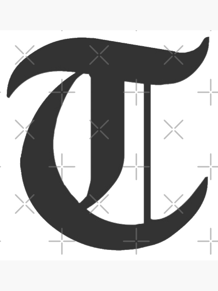 "T - Old English Lettering - T" Poster for Sale by VintageTeesNow ...