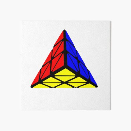 "Pyraminx cude painting" Art Board Print by ratherkool | Redbubble
