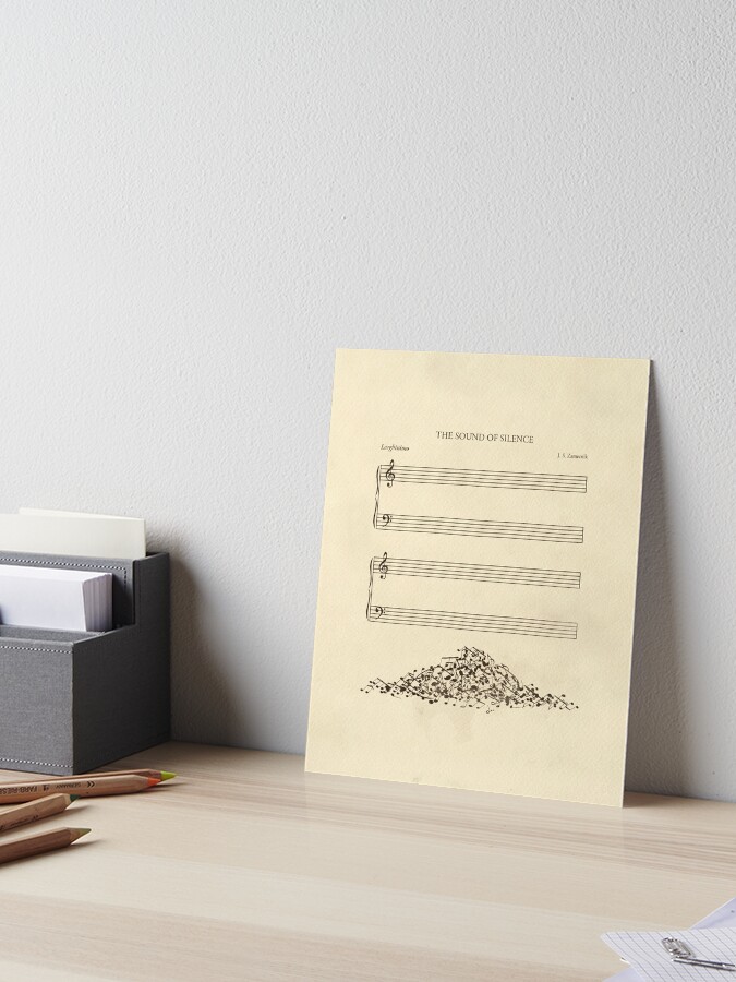 "The Sound of Silence" Art Board Print for Sale by quick-brown-fox ...