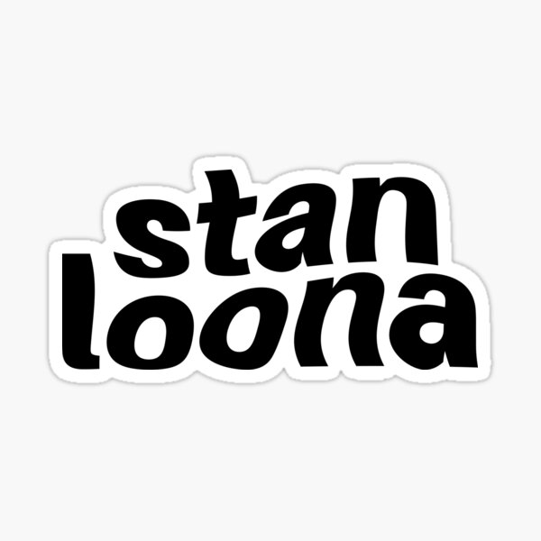 "stan loona!" Sticker for Sale by 17slwt | Redbubble
