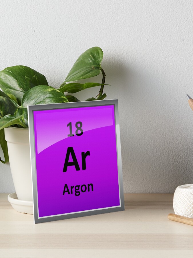"Argon Element Symbol - Periodic Table" Art Board Print for Sale by ...