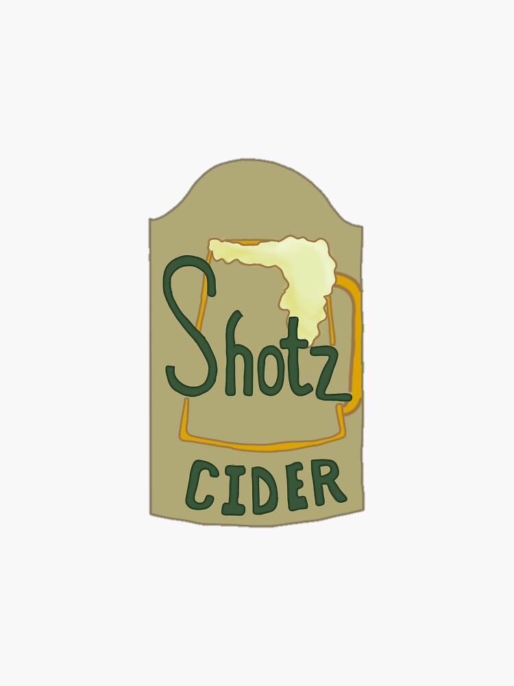 "Shotz Cider Logo!" Sticker for Sale by Matthew Franks | Redbubble
