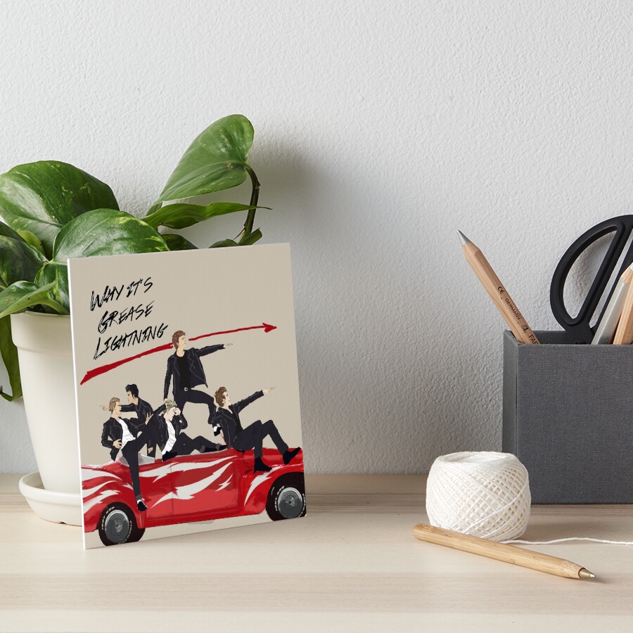 "Grease Lightning!" Art Board Print for Sale by karukara | Redbubble