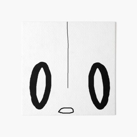 "Undertale Napstablook Face" Art Board Print for Sale by CraftyCatgirl ...