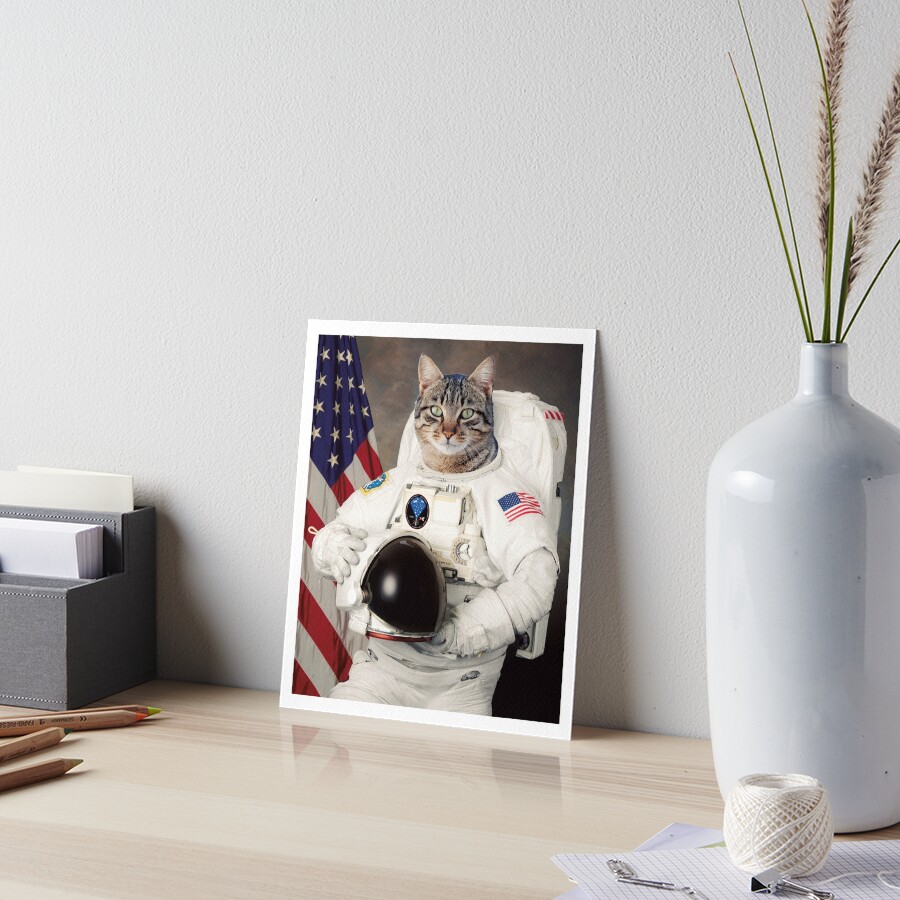 "ASTRO CAT" Art Board Print by hslim | Redbubble