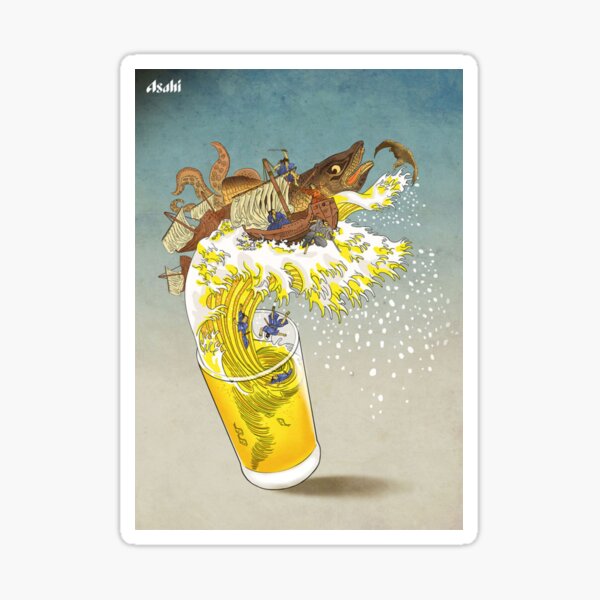 Asahi Beer Stickers | Redbubble
