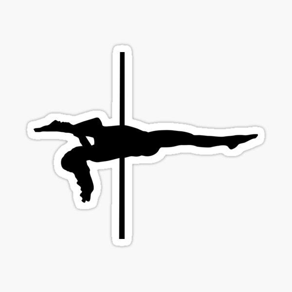 "Pole dance, Pole dancer" Sticker by claudiasartwork | Redbubble
