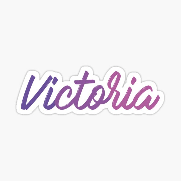 "Victoria" Sticker for Sale by Shalomjoy | Redbubble