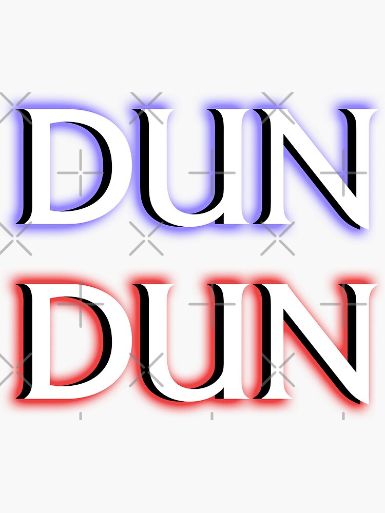 "Dun Dun Meme (Law, Order, Parody)" Sticker for Sale by fandemonium ...