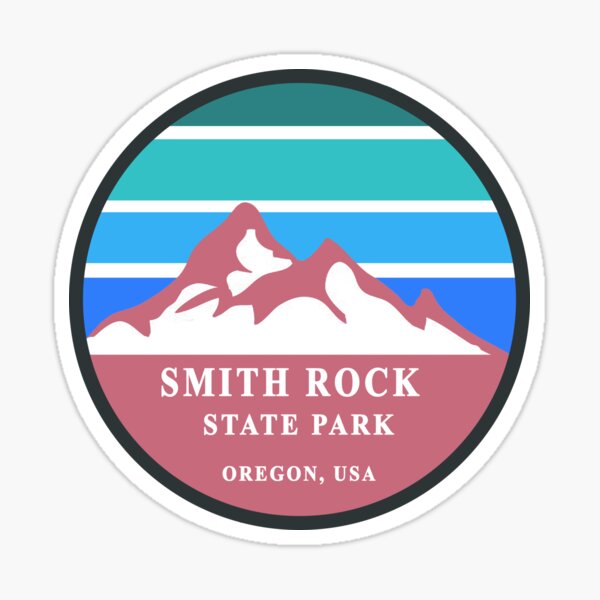 "Smith Rock Sticker " Sticker for Sale by kayleencarson | Redbubble